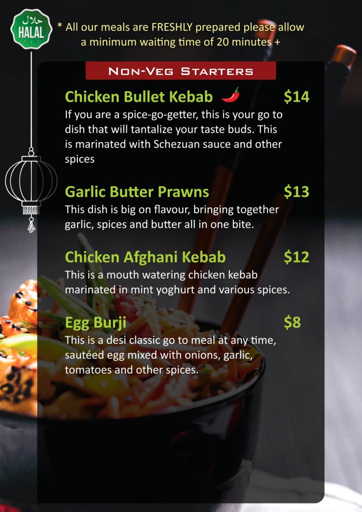 Our Menu - Bukhara Restaurant