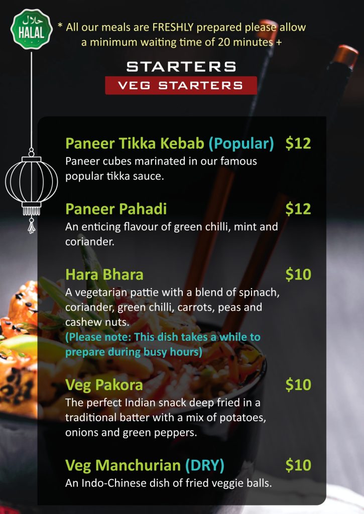 Our Menu - Bukhara Restaurant