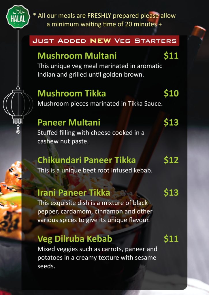 Our Menu - Bukhara Restaurant